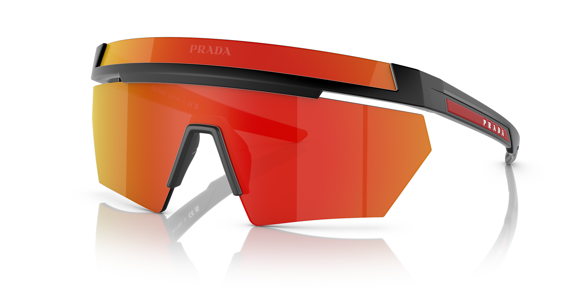Prada Linea Rossa PS 01YS 01 Brown Mirror Orange & Matte Black ...