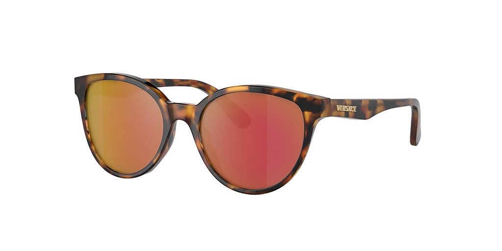 Versace VK4427U Kids 46 Dark Violet Mirror Red & Havana Sunglasses ...