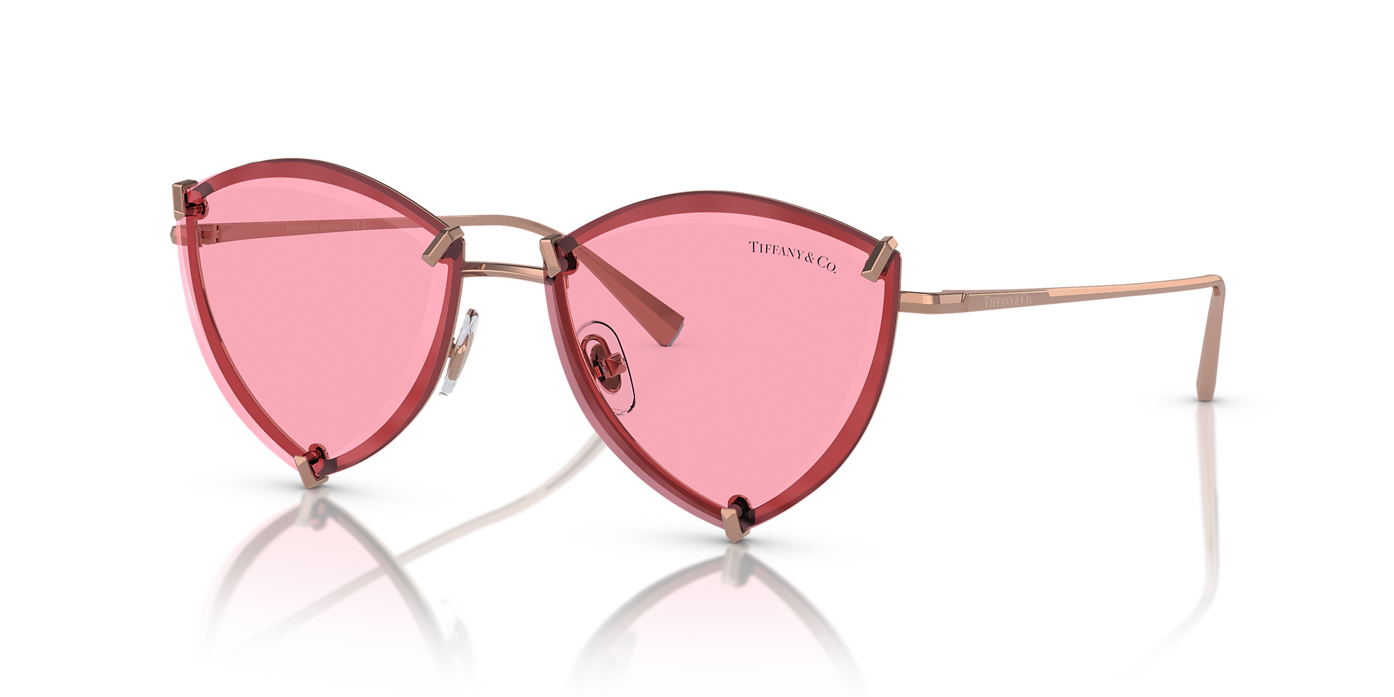 Tiffany & Co. TF3090 55 Pink & Rubedo Sunglasses | Sunglass Hut USA