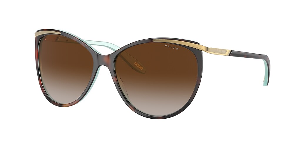 Ralph RA5150 59 Gradient Brown & Havana On Acquamarine Sunglasses ...