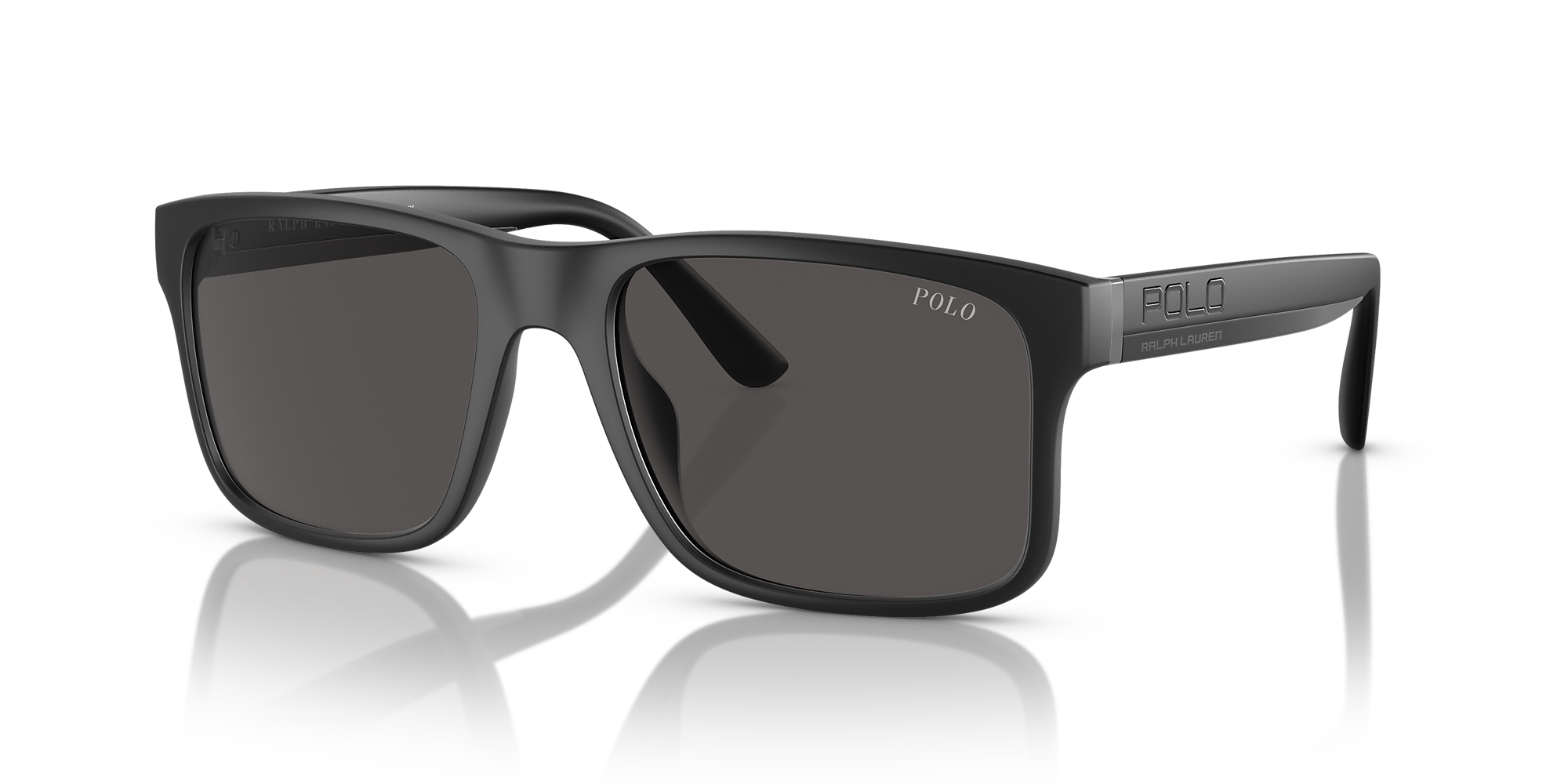 Polo Ralph Lauren PH4195U 57 Dark Grey & Matte Black Sunglasses ...