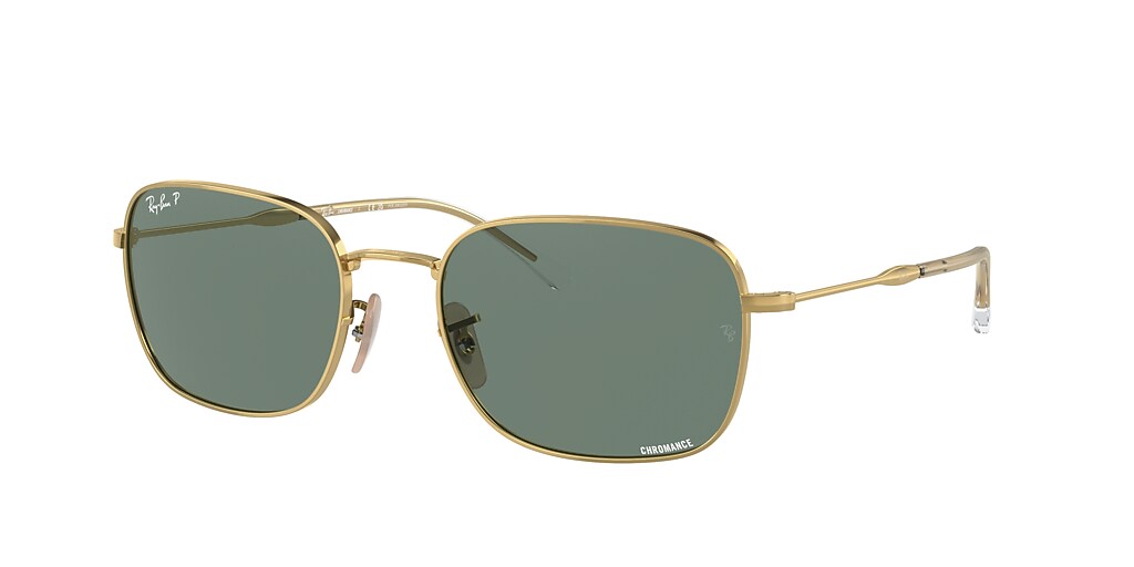 Ray-Ban RB3706 57 Grey & Gold Polarized Sunglasses | Sunglass Hut USA