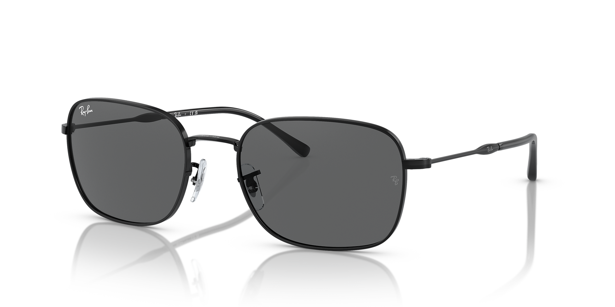 Ray-Ban RB3706 57 Dark Grey & Black Sunglasses | Sunglass Hut USA