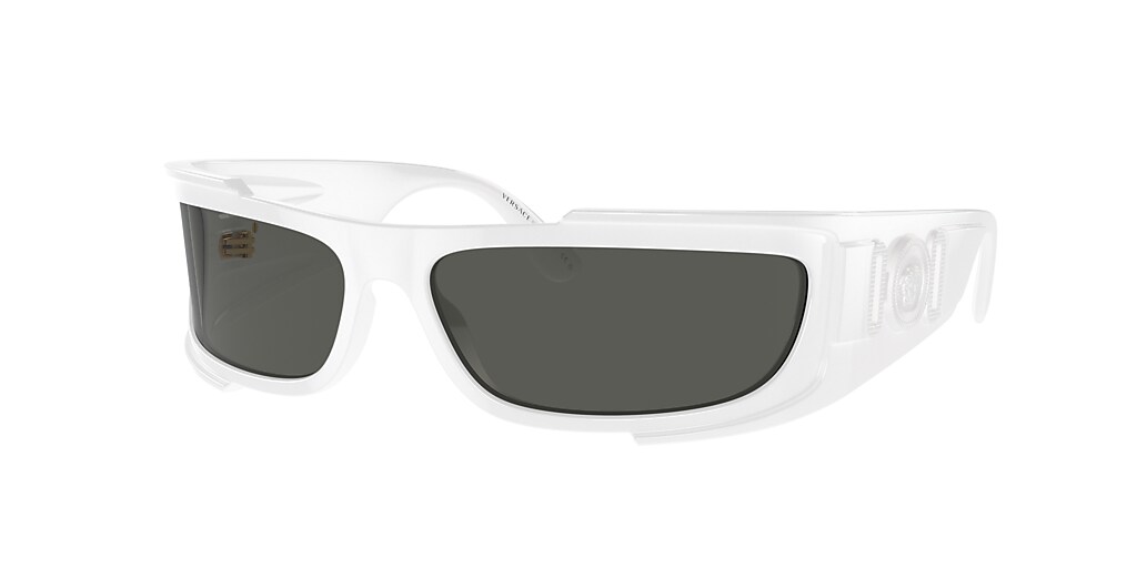 Versace VE4446 67 Dark Grey & White Sunglasses | Sunglass Hut USA