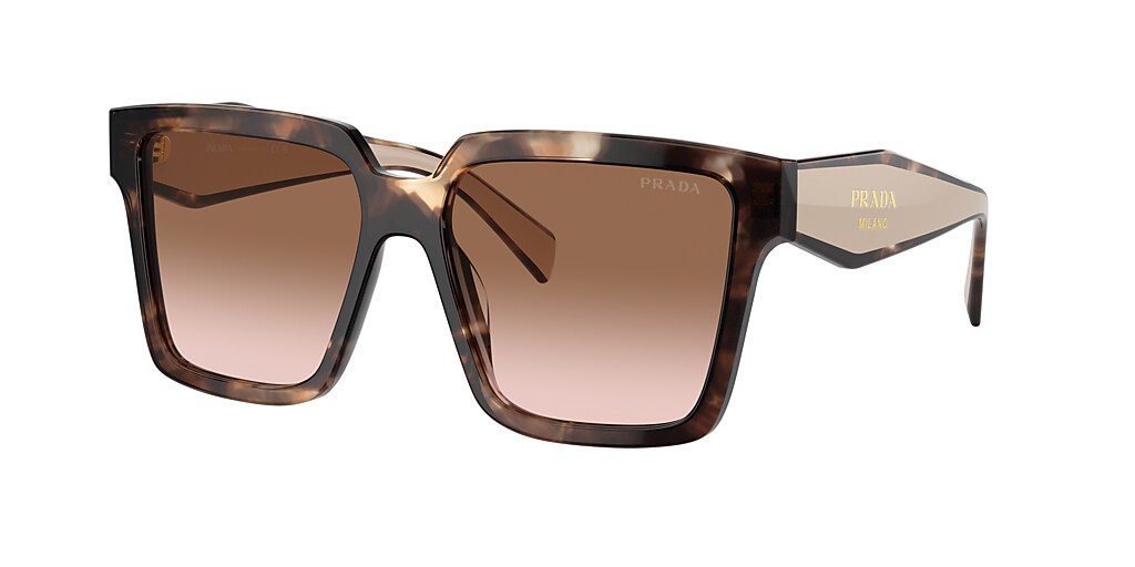 Prada PR 24ZSF 57 Brown Gradient & Caramel Tortoise Sunglasses ...