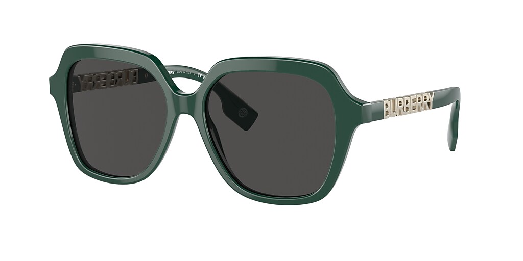 Burberry BE4389 Joni 55 Dark Grey & Green Sunglasses | Sunglass Hut USA