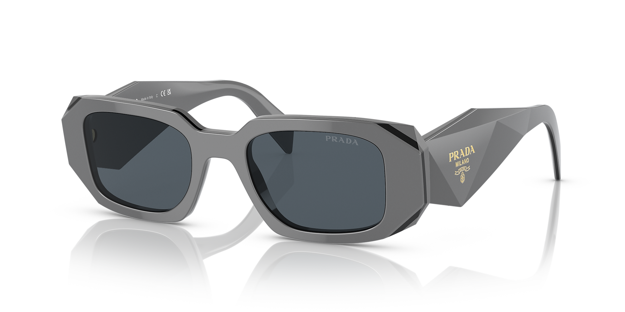 Prada PR 17WS 49 Dark Grey & Marble Black Sunglasses | Sunglass Hut ...