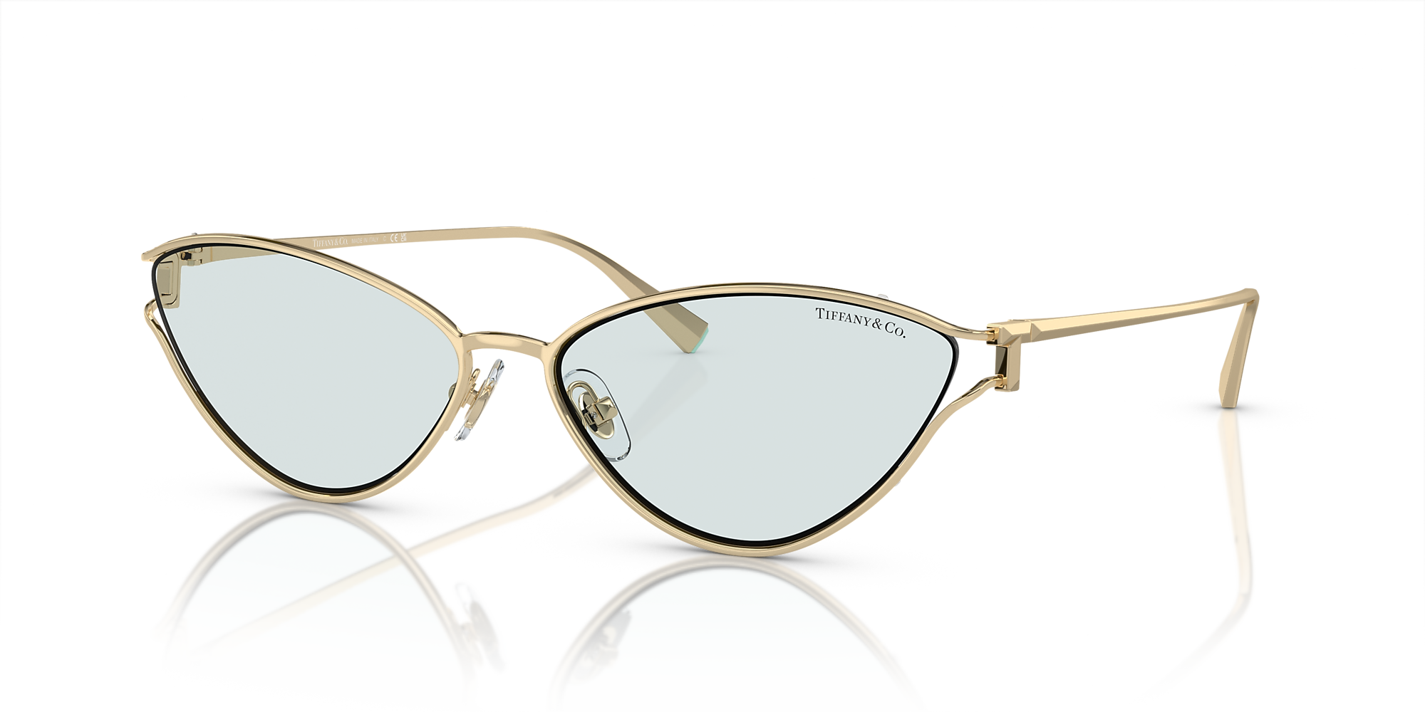 Tiffany & Co. TF3095 61 Photo Azure & Pale Gold Sunglasses | Sunglass ...