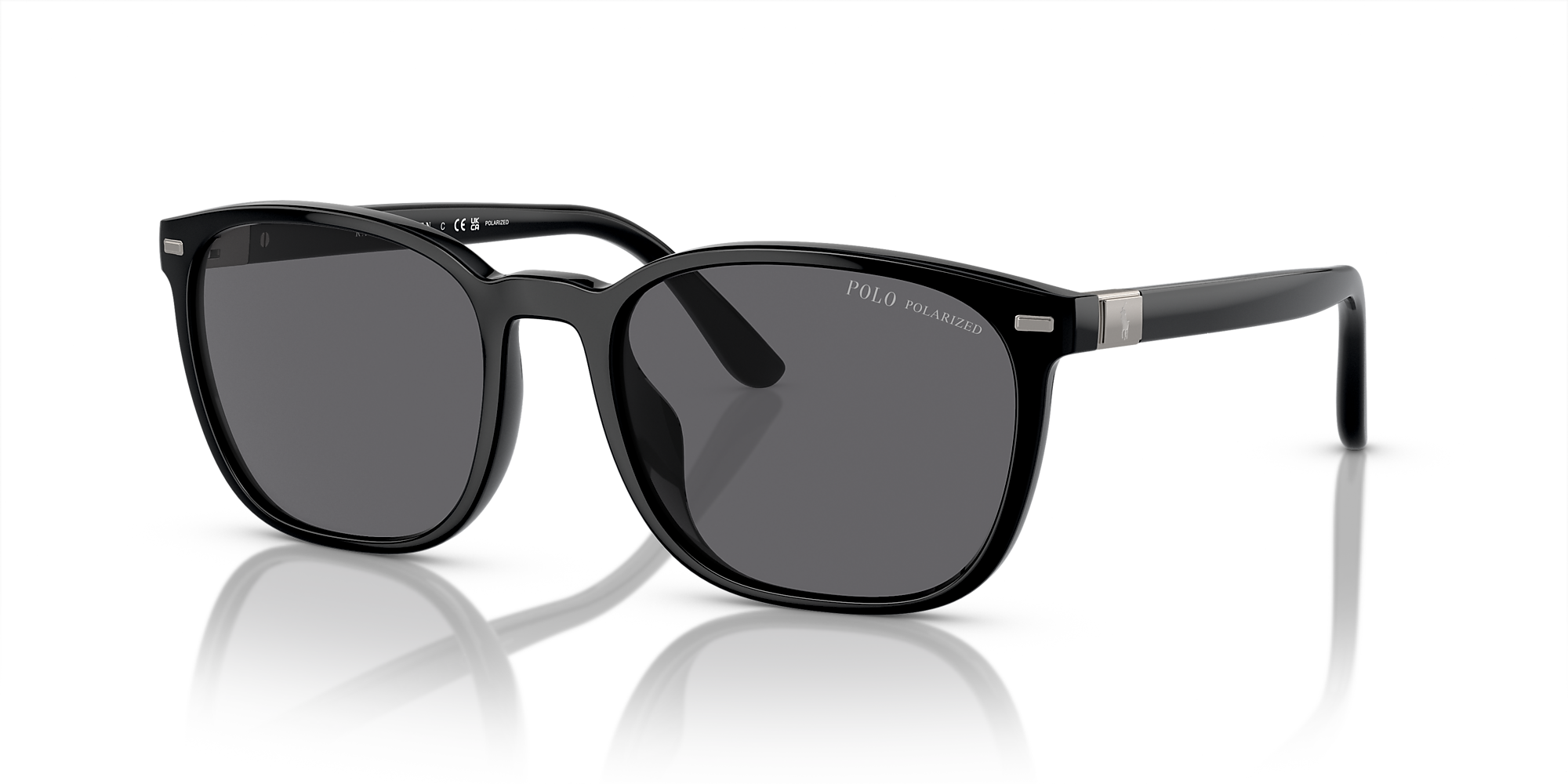 Polo Ralph Lauren PH4208U 55 Polar Grey & Shiny Black Polarized ...