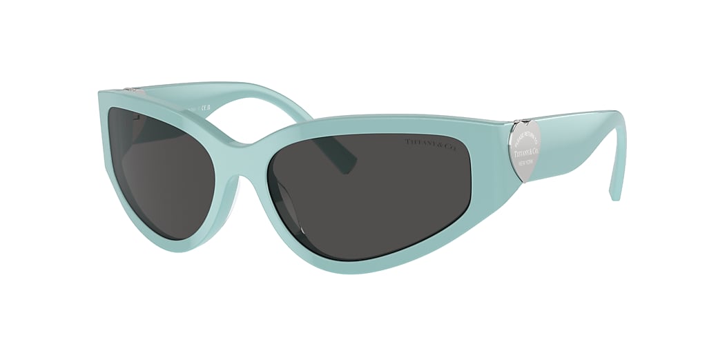 Tiffany & Co. TF4217 59 Dark Grey & Tiffany Blue Sunglasses | Sunglass ...