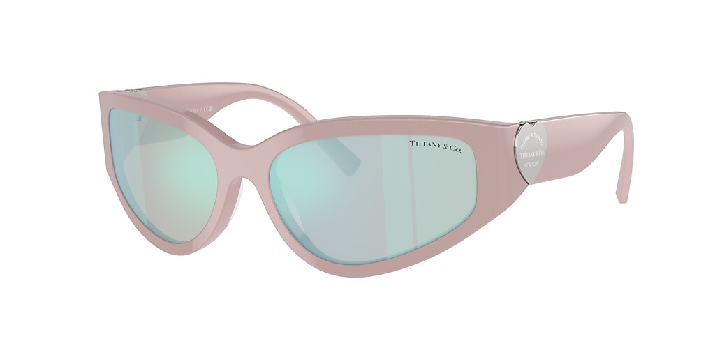 Tiffany & Co. TF4217 59 Light Brown Blue & Dusty Pink Sunglasses ...