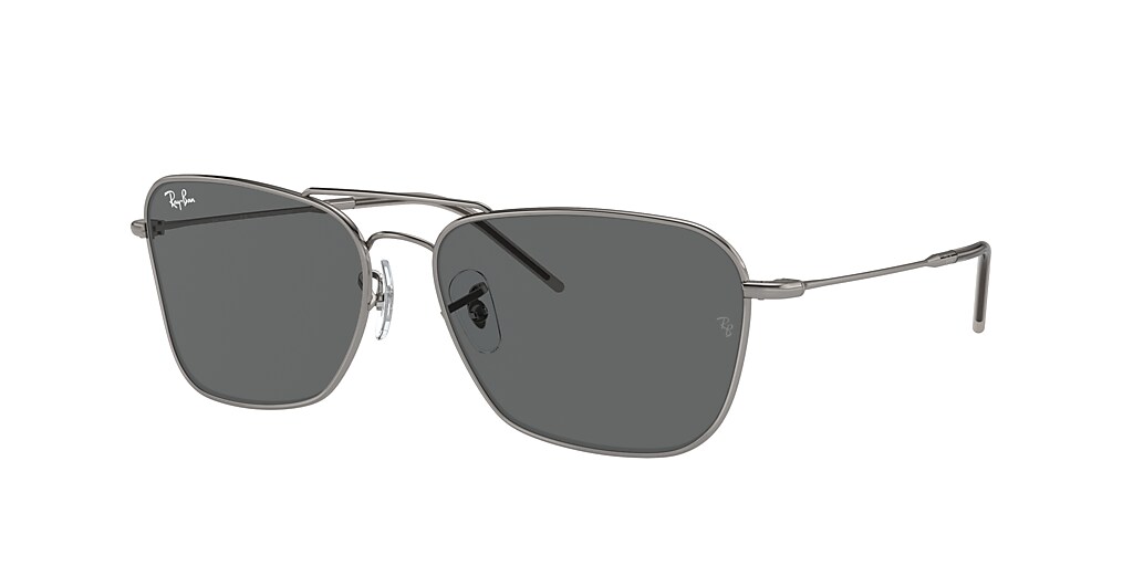 Ray-Ban RBR0102S Caravan Reverse 58 Dark Grey & Gunmetal Sunglasses ...