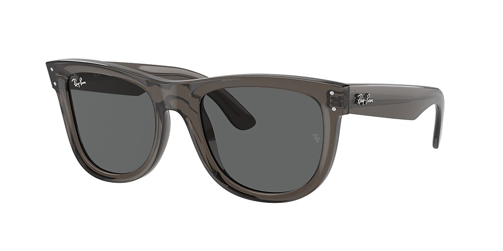 Ray-Ban RBR0502S Wayfarer Reverse 50 Dark Grey & Transparent Dark Grey ...