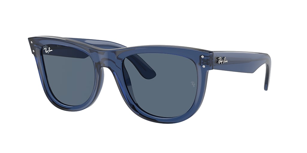 Ray-Ban RBR0502S Wayfarer Reverse 50 Dark Blue & Transparent Navy Blue ...