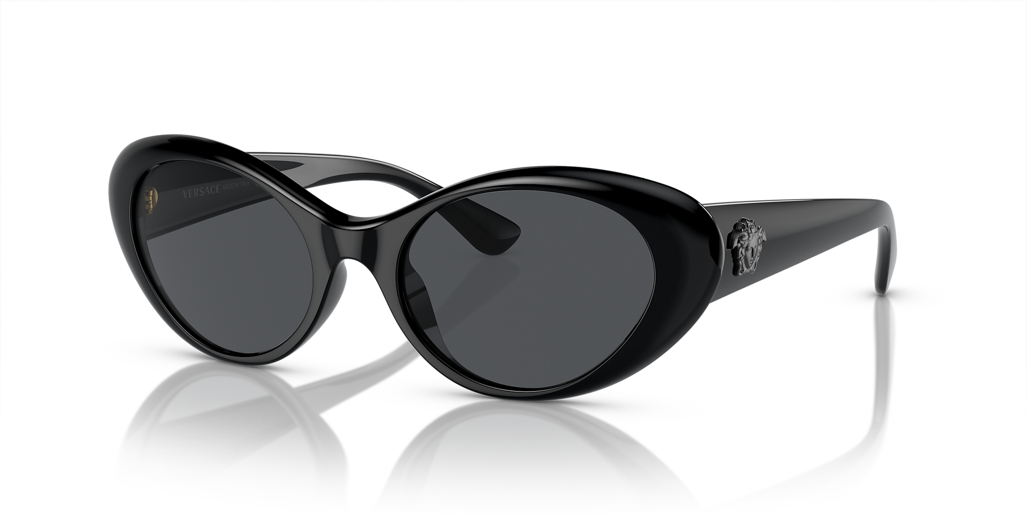 Versace Ve4455u 53 Dark Grey And Black Sunglasses Sunglass Hut Usa