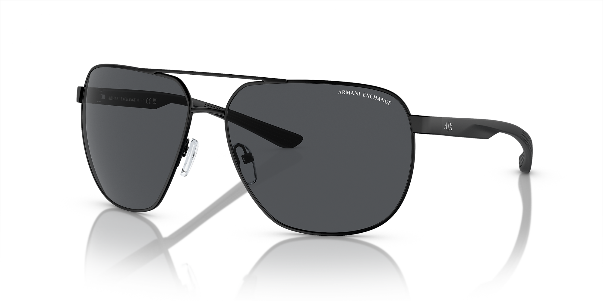 Armani Exchange AX2047S 63 Dark Grey & Matte Black Sunglasses | Sunglass Hut Australia