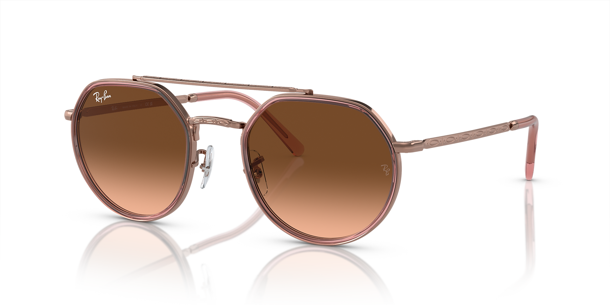 Ray-Ban RB3765 53 Pink/Brown & Copper Sunglasses | Sunglass Hut Australia