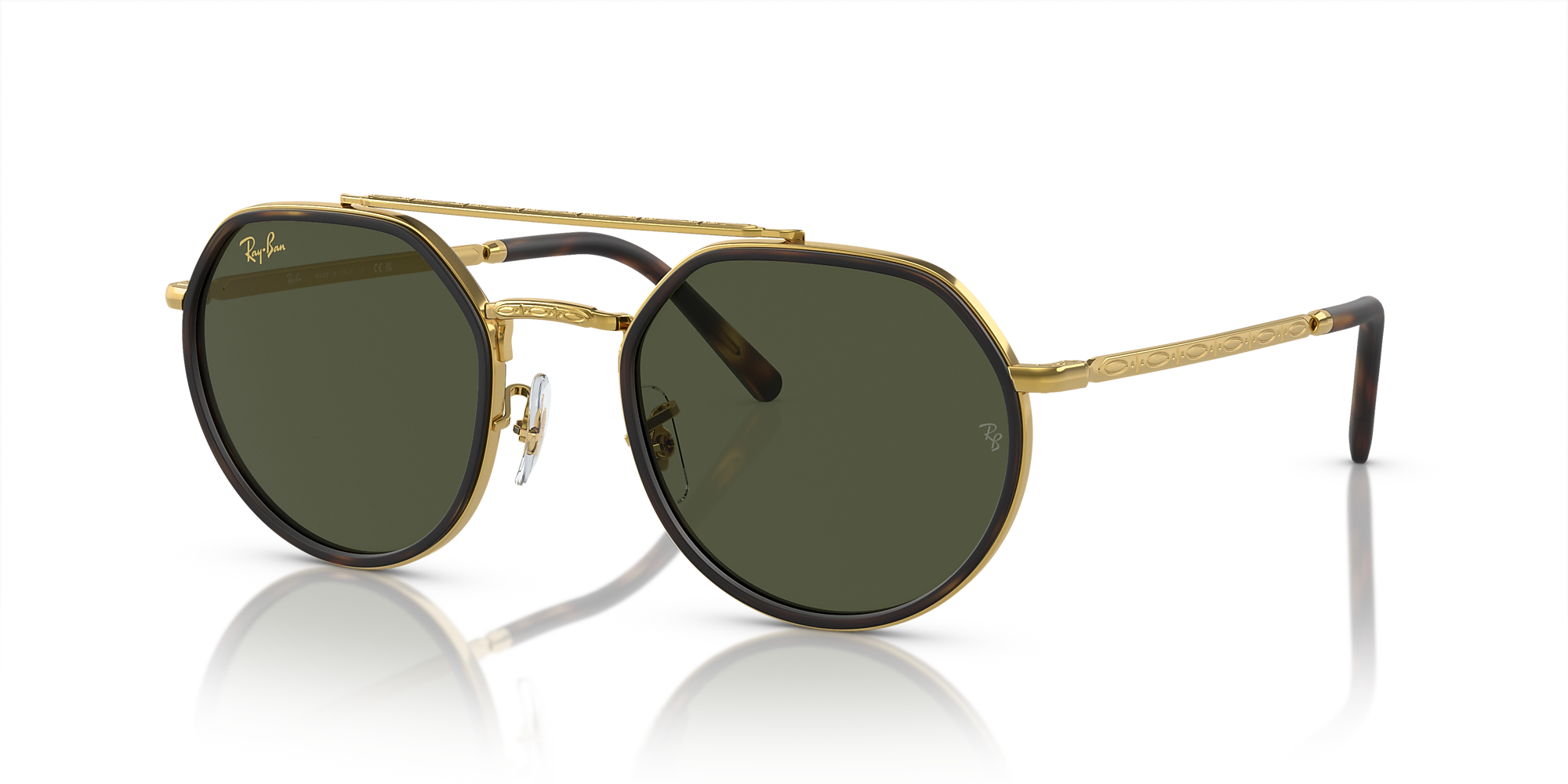 Ray-Ban RB3765 53 Green & Legend Gold Sunglasses | Sunglass Hut New Zealand