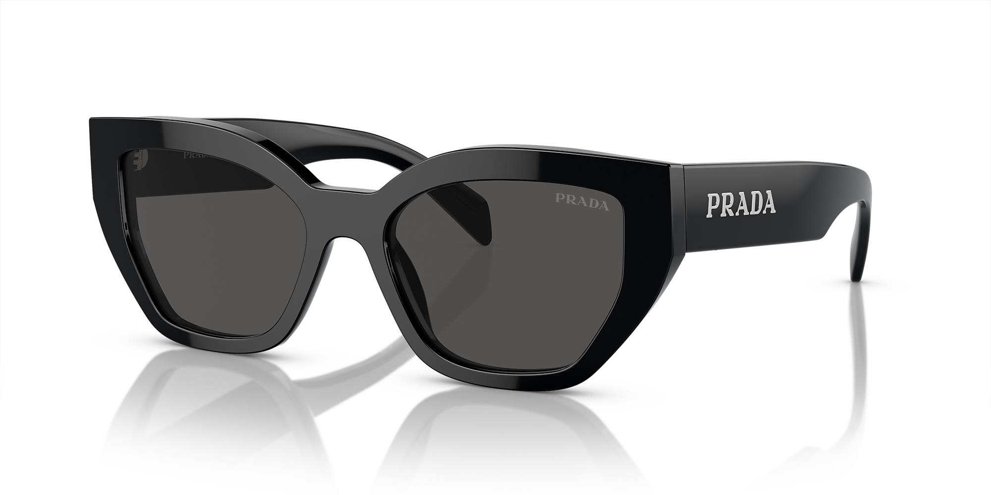 Prada Pr A09s 53 Dark Grey And Black Sunglasses Sunglass Hut Australia