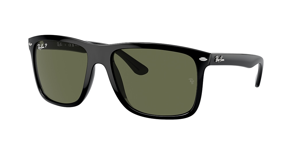 Ray-Ban RB4547 Boyfriend Two 60 Green & Black Polarized Sunglasses ...