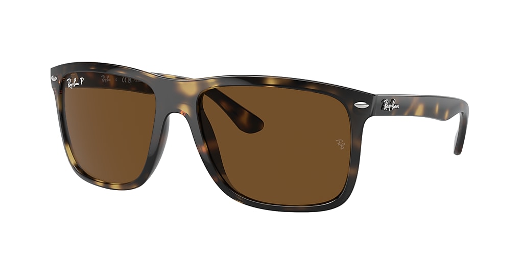 Ray-Ban RB4547 Boyfriend Two 60 Brown & Havana Polarized Sunglasses ...