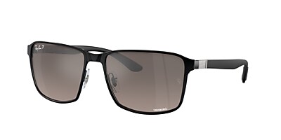 Ray-Ban RB3721CH Chromance 59 Grey & Black On Black Polarized ...