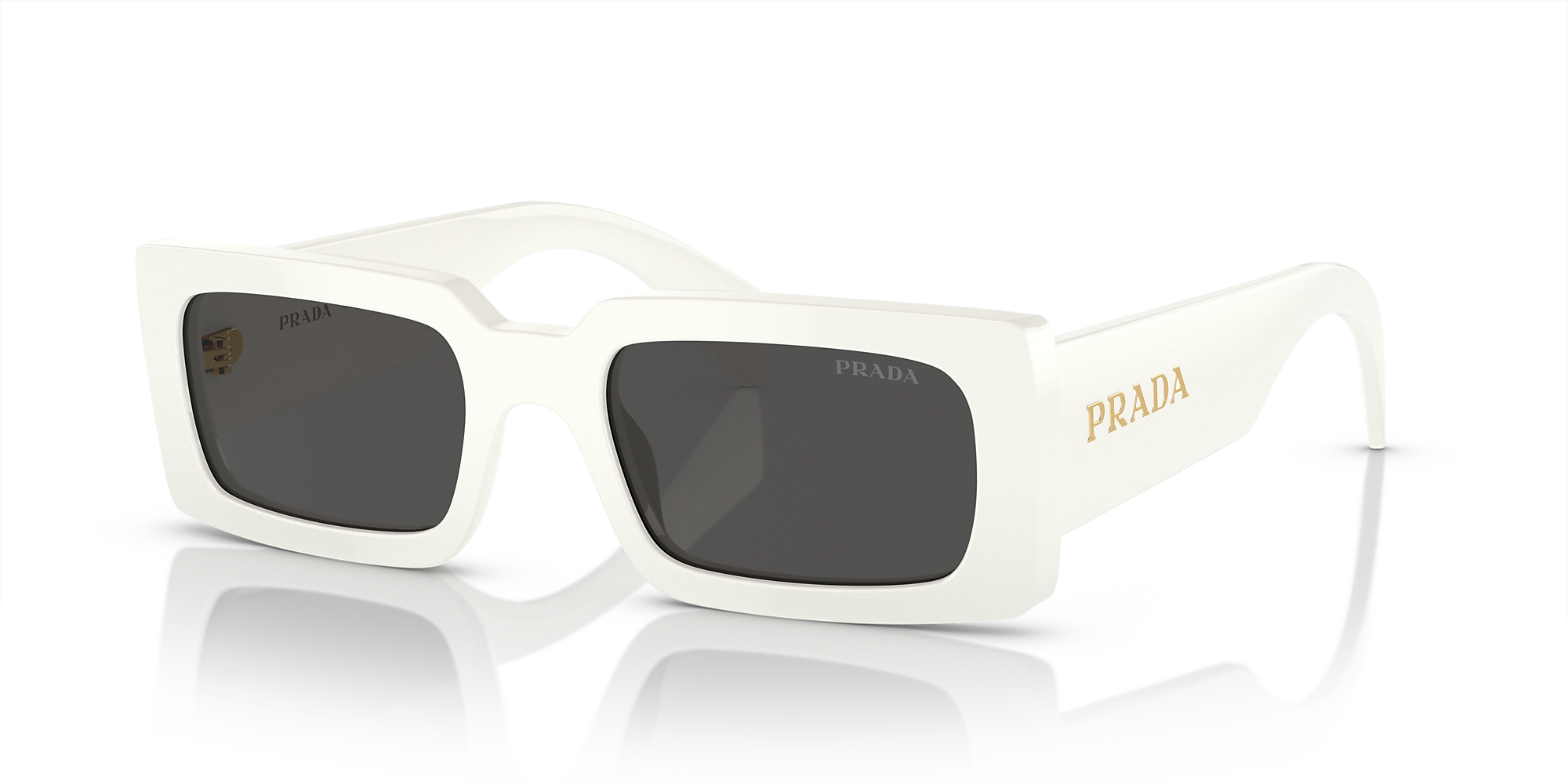 Prada PR A07S 52 Dark Grey & Talc Sunglasses | Sunglass Hut USA