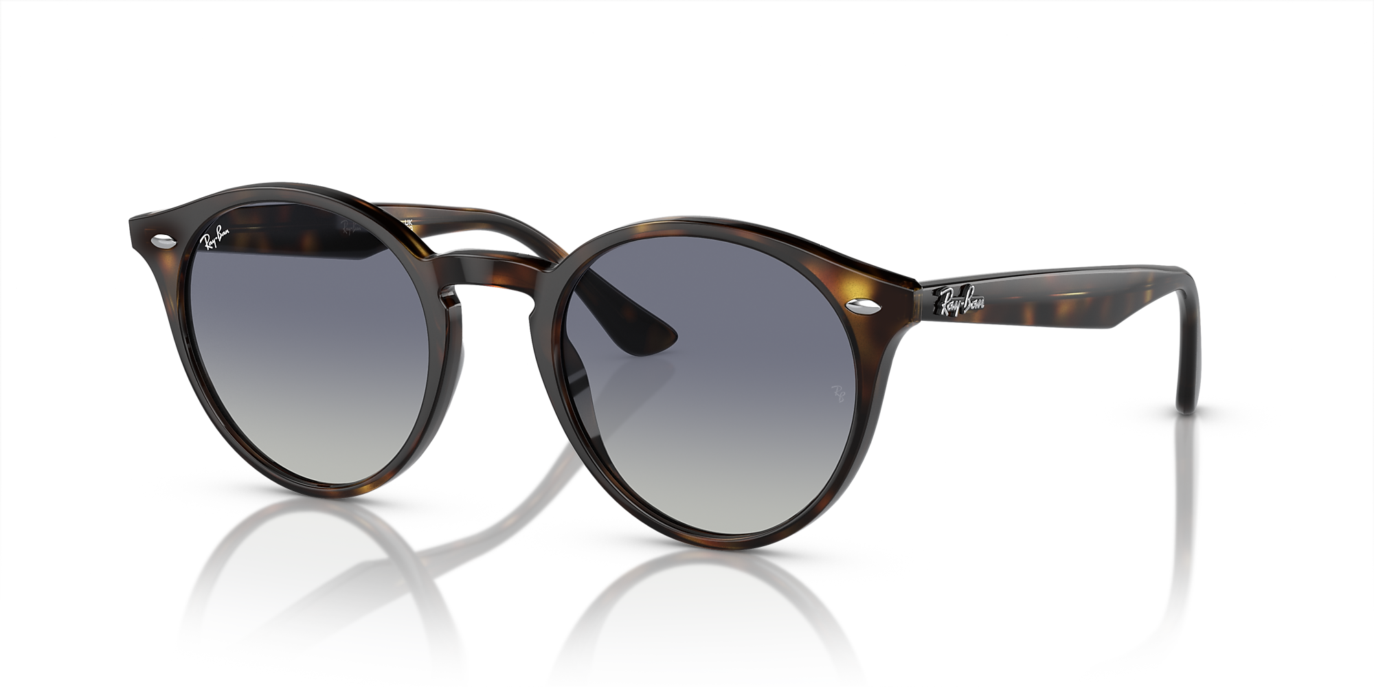 Ray-Ban RB2180 51 Light Grey/Dark Blue & Light Havana Sunglasses ...