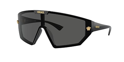 Versace VE4461 01 Dark Grey/Mirror Gold & Black Sunglasses | Sunglass ...