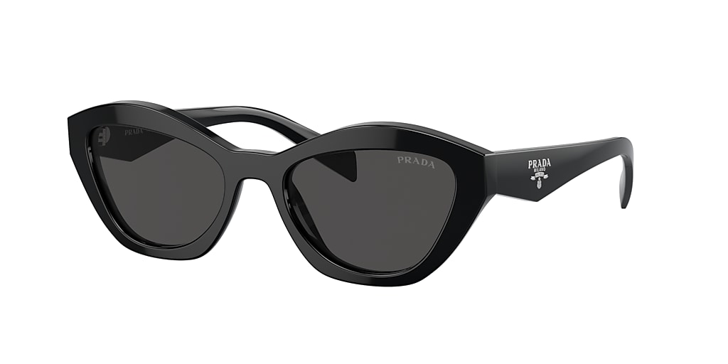 Prada PR A02S 52 Dark Grey & Black Sunglasses | Sunglass Hut USA