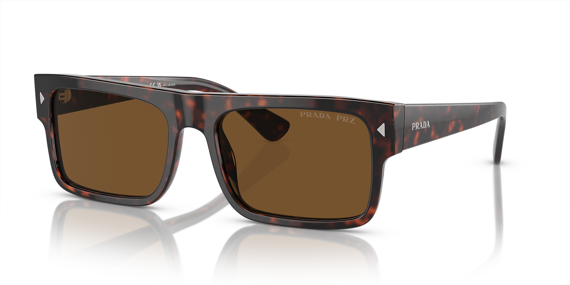 Prada PR A10S 57 Brown Polar & Havana Polarized Sunglasses | Sunglass ...