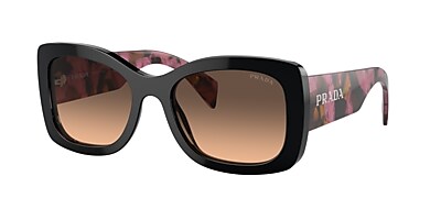 Prada PR A08S 56 Brown Gradient Grey & Mahogany Sunglasses | Sunglass ...