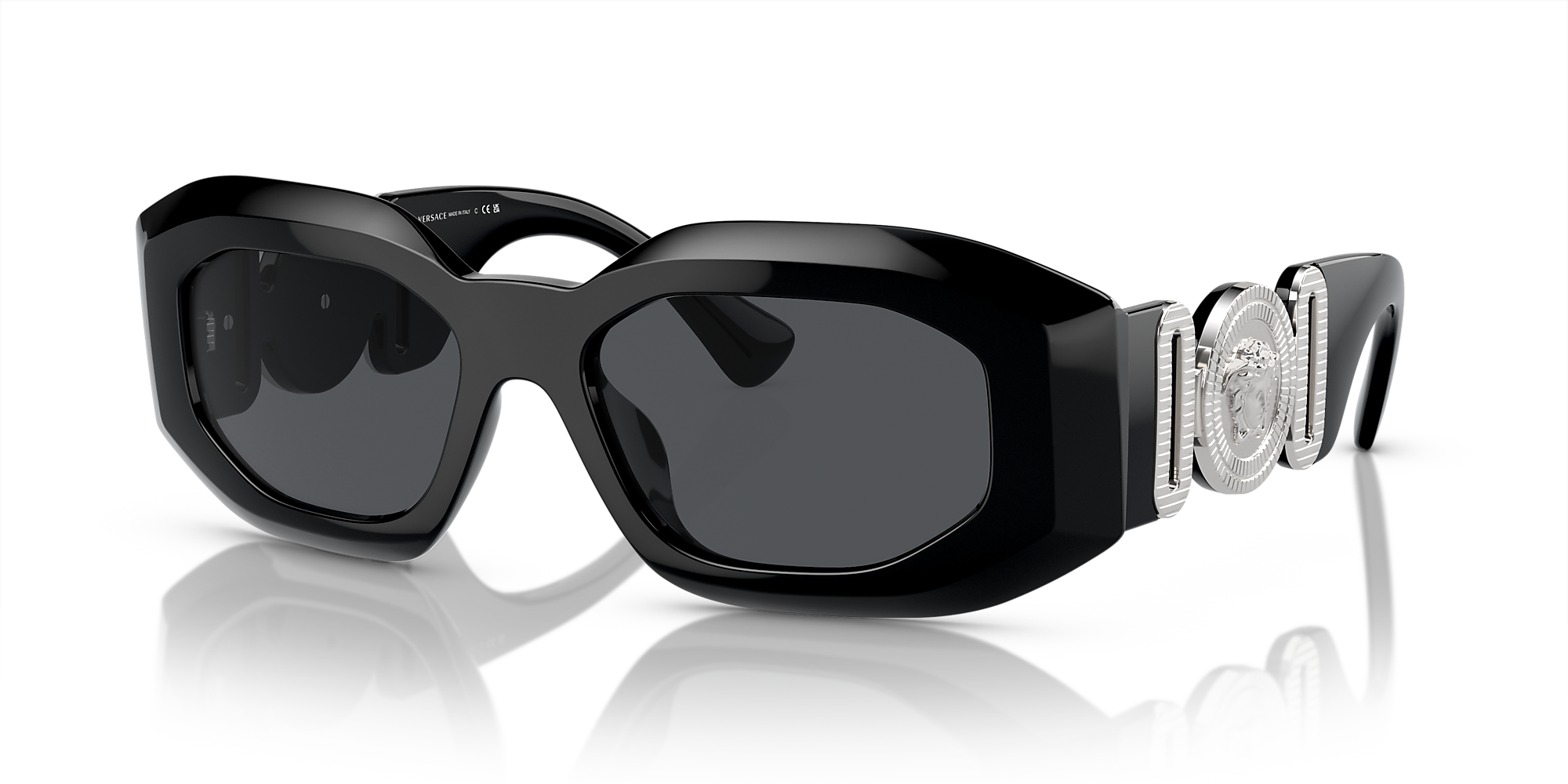 Versace Ve4425u 53 Dark Grey And Black Sunglasses Sunglass Hut Usa