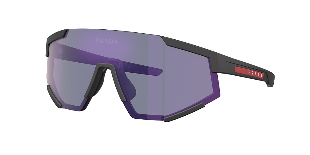 Prada Linea Rossa PS 04WS 01 Dark Blue Mirror Violet & Black Rubber ...