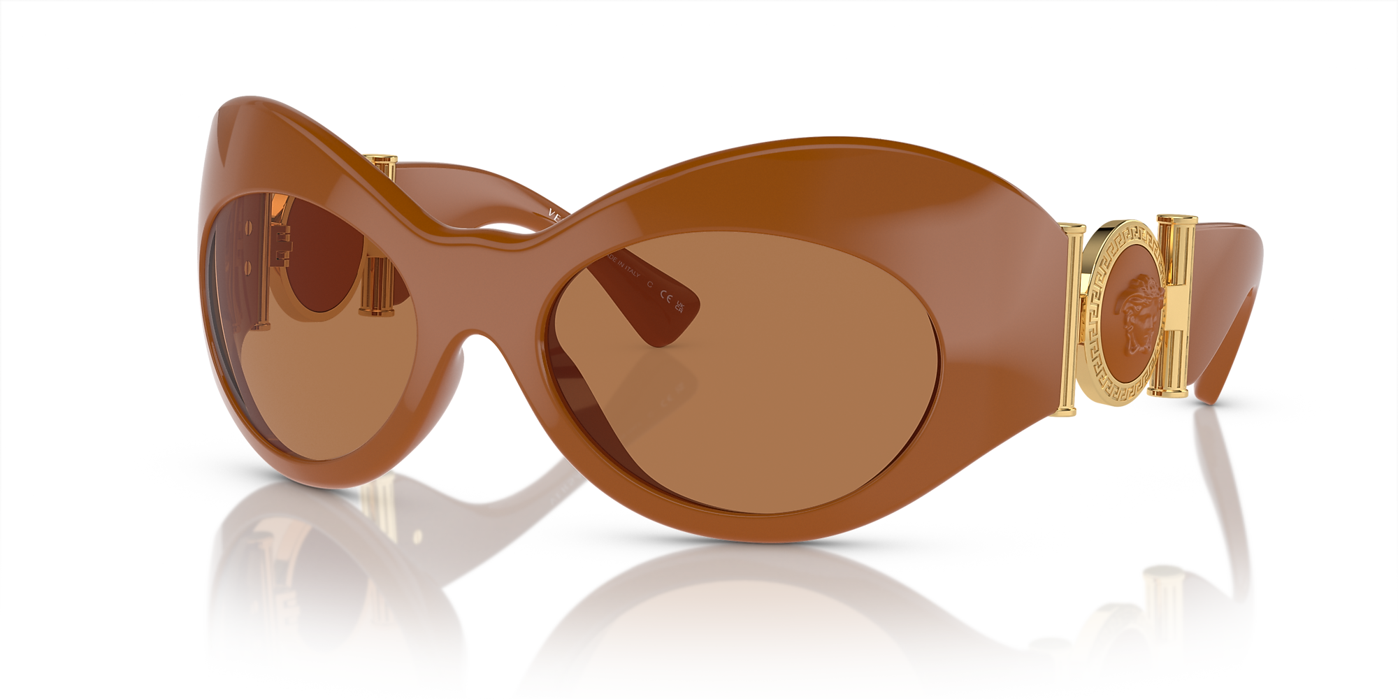 Versace VE4462 58 Bronze & Caramel Sunglasses | Sunglass Hut USA