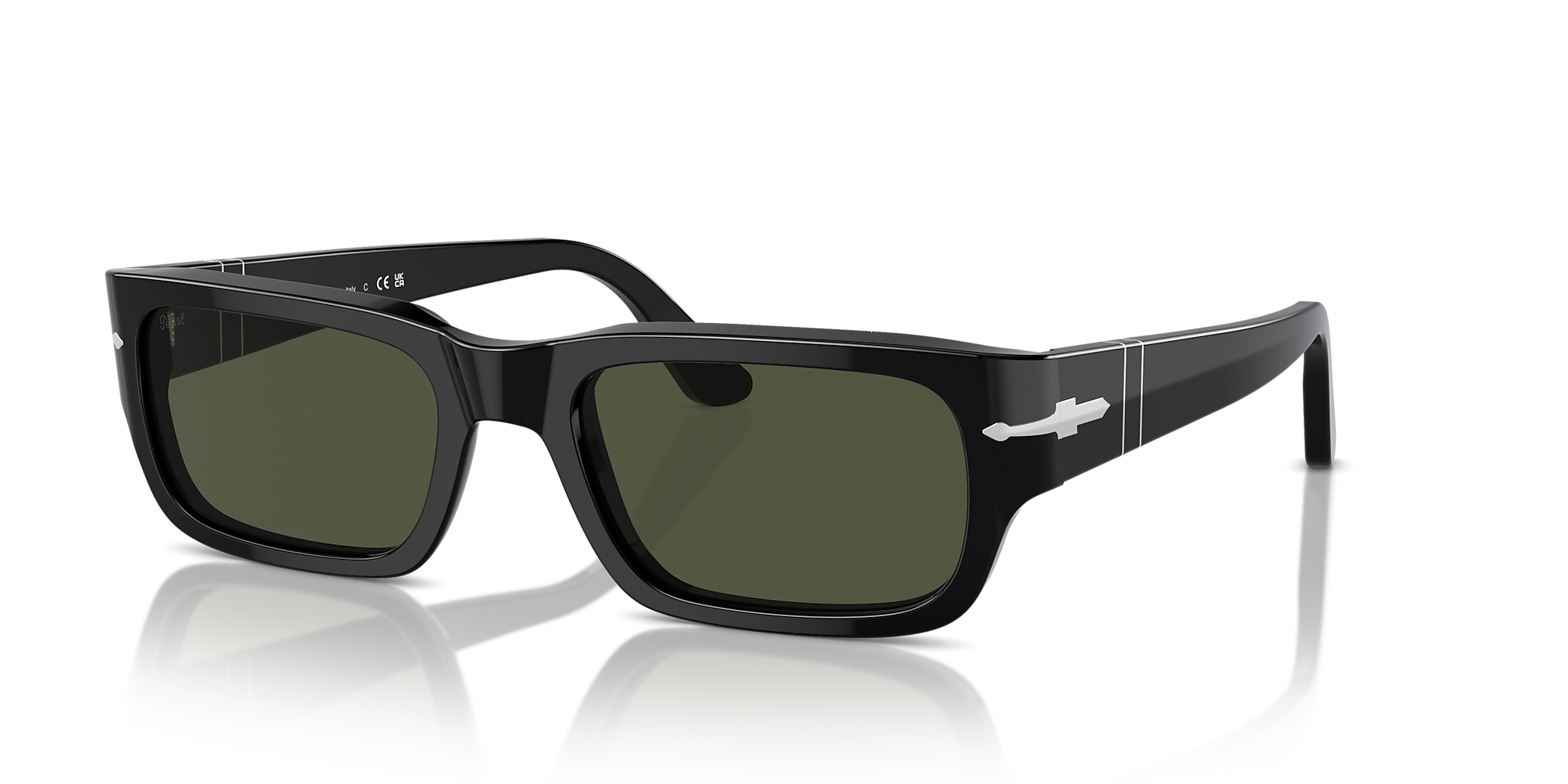 Persol PO3347S Adrien 58 Green & Black Sunglasses | Sunglass Hut USA