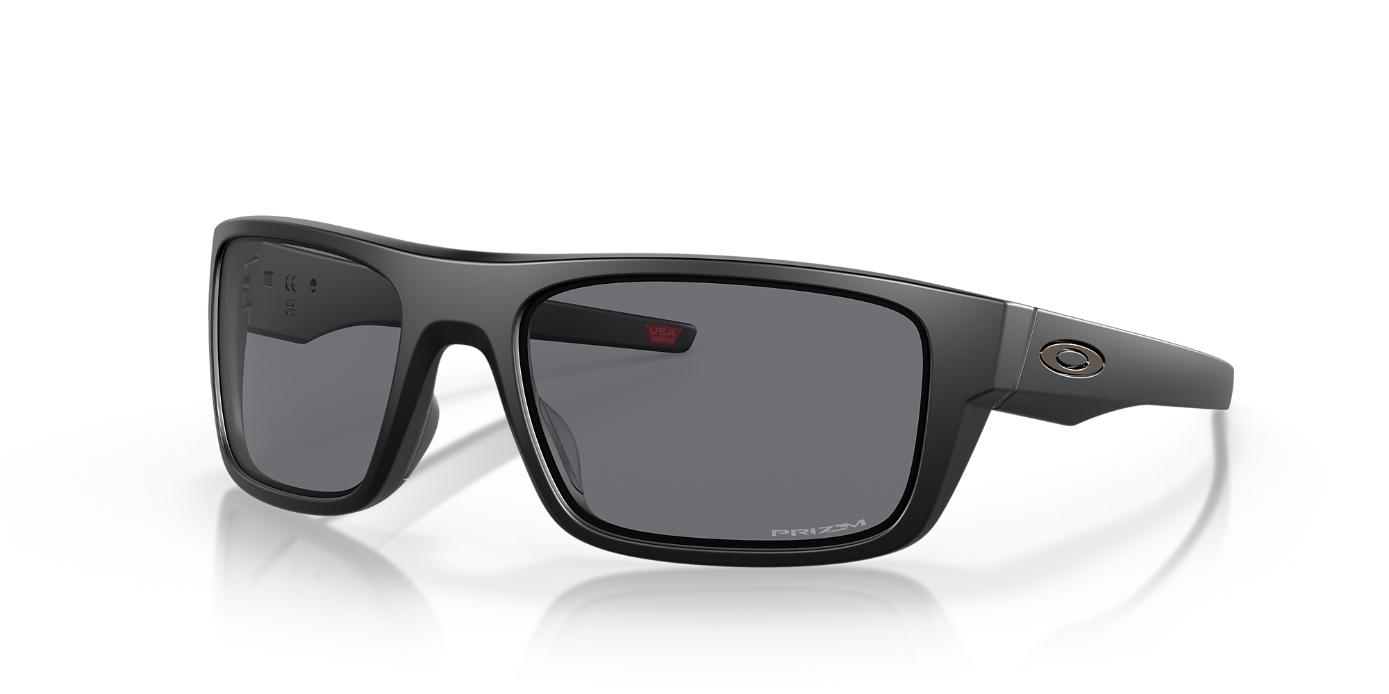 Oakley OO9367 Drop Point™ 61 Grey & Matte Black Sunglasses | Sunglass ...