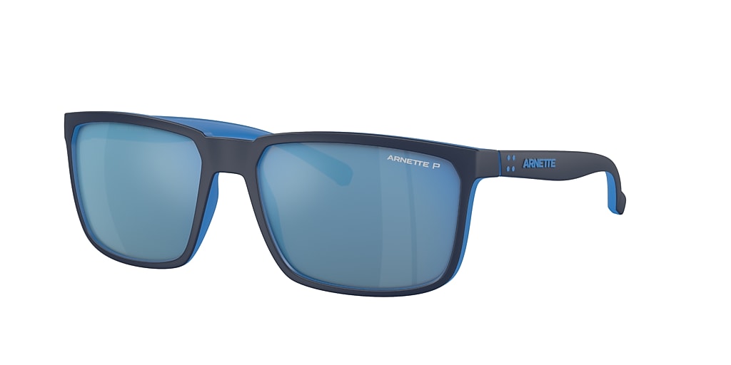 Arnette AN4251 Stripe 58 Dark Grey Mirror Water Polar & Matte Top Navy ...