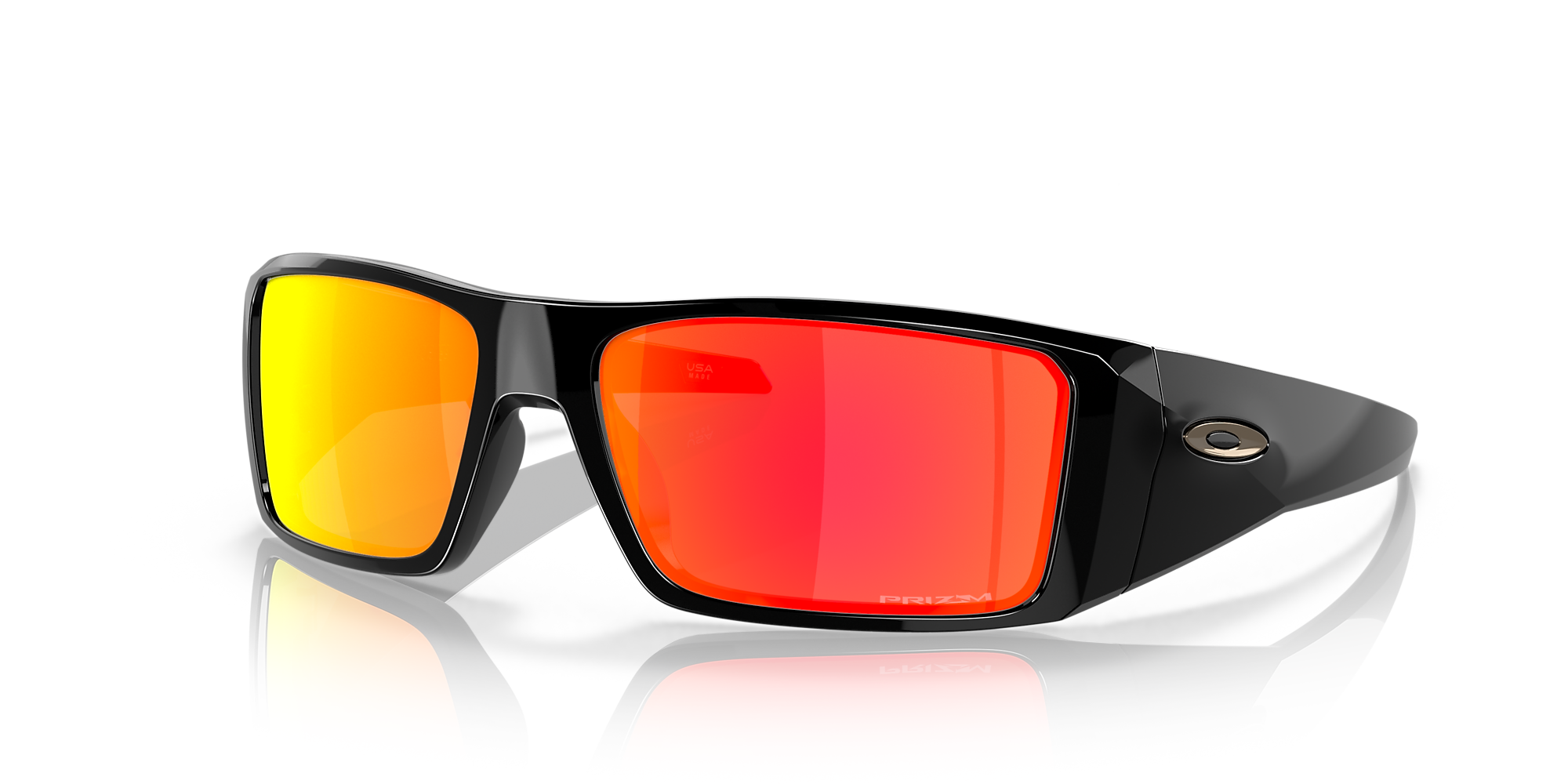 Oakley Oo9231 Heliostat 61 Prizm Ruby And Polished Black Sunglasses