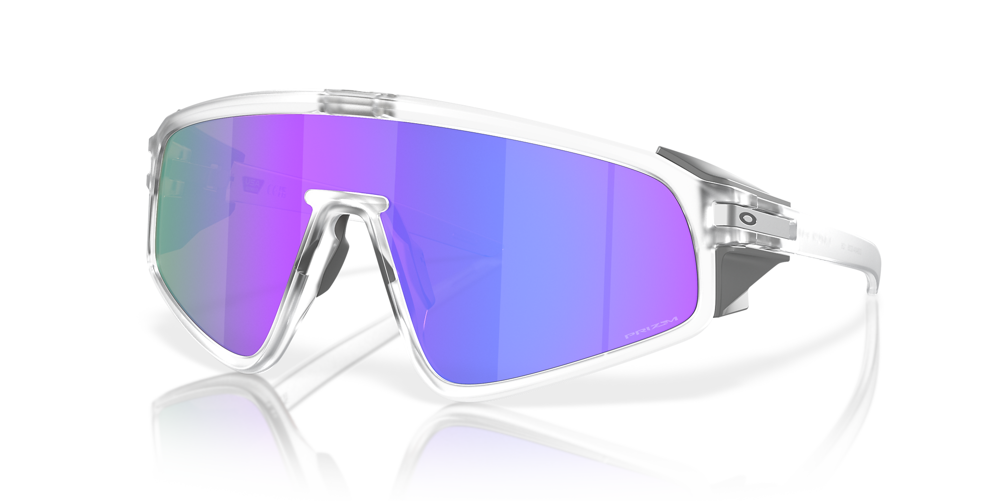 Oakley OO9404 Latch™ Panel Prizm Violet & Matte Clear Sunglasses ...
