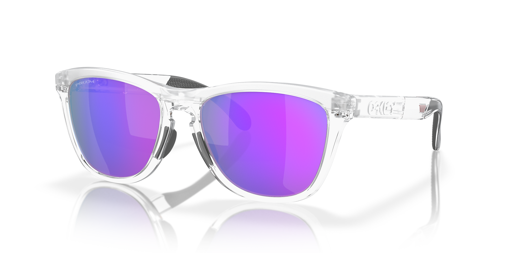 Oakley OO9284 Frogskins™ Range 55 Prizm Violet & Matte Clear Sunglasses ...