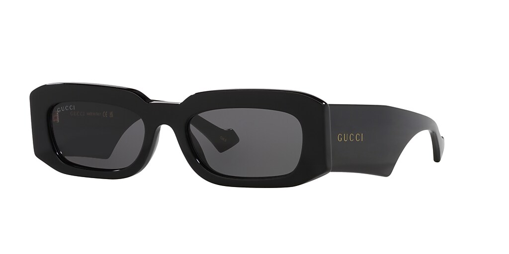 Gucci GG1426S 54 Grey & Black Sunglasses | Sunglass Hut USA
