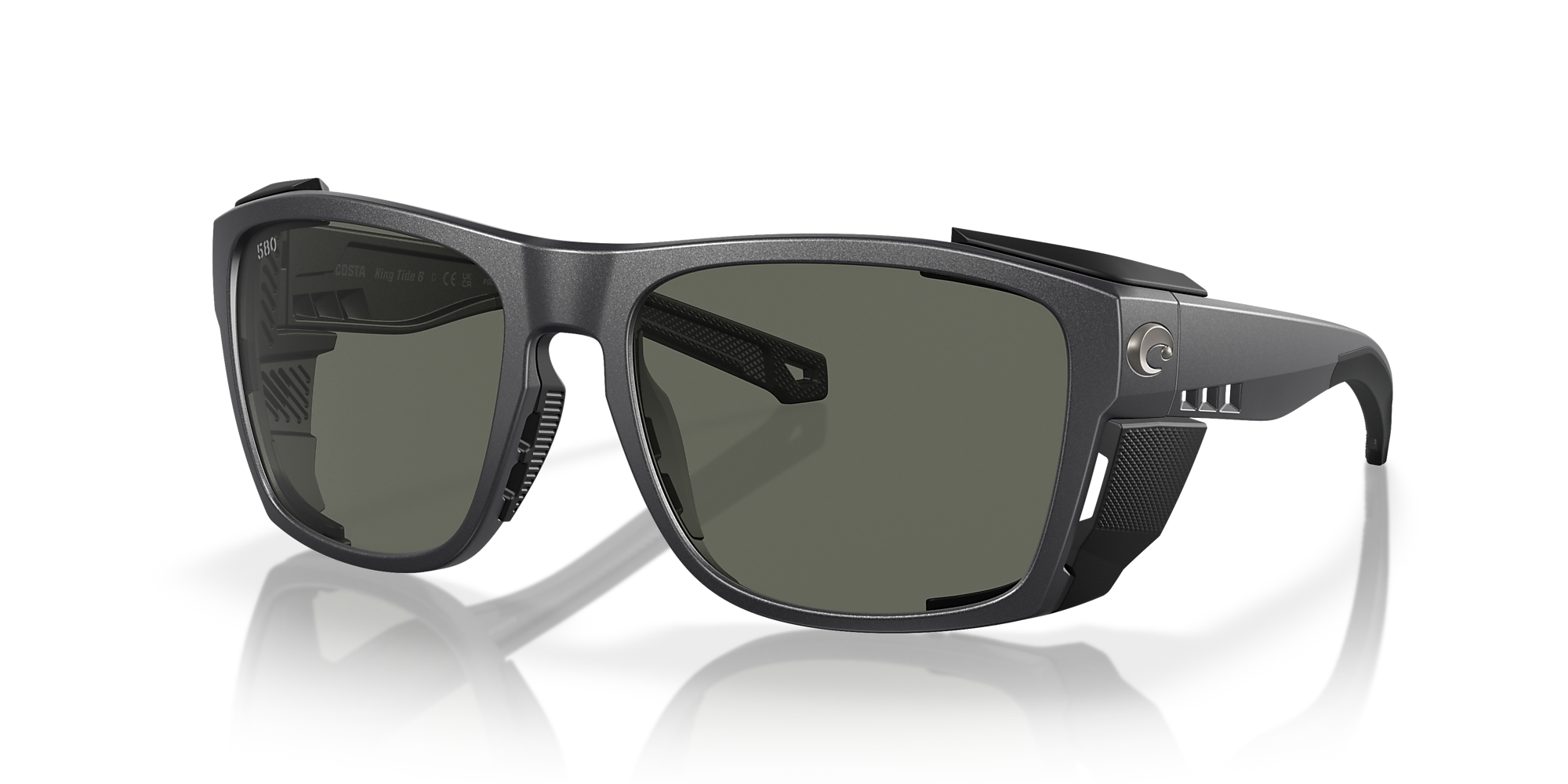Costa 6S9112 King Tide 6 58 Gray & Black Pearl Polarized Sunglasses ...